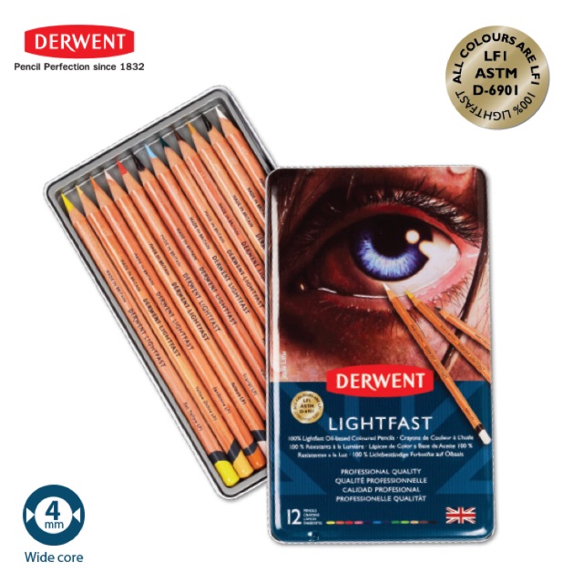 Derwent lightfast 12/24/36 colors set I สีไม้น้ำมันชุด 12/24/36 สี ...