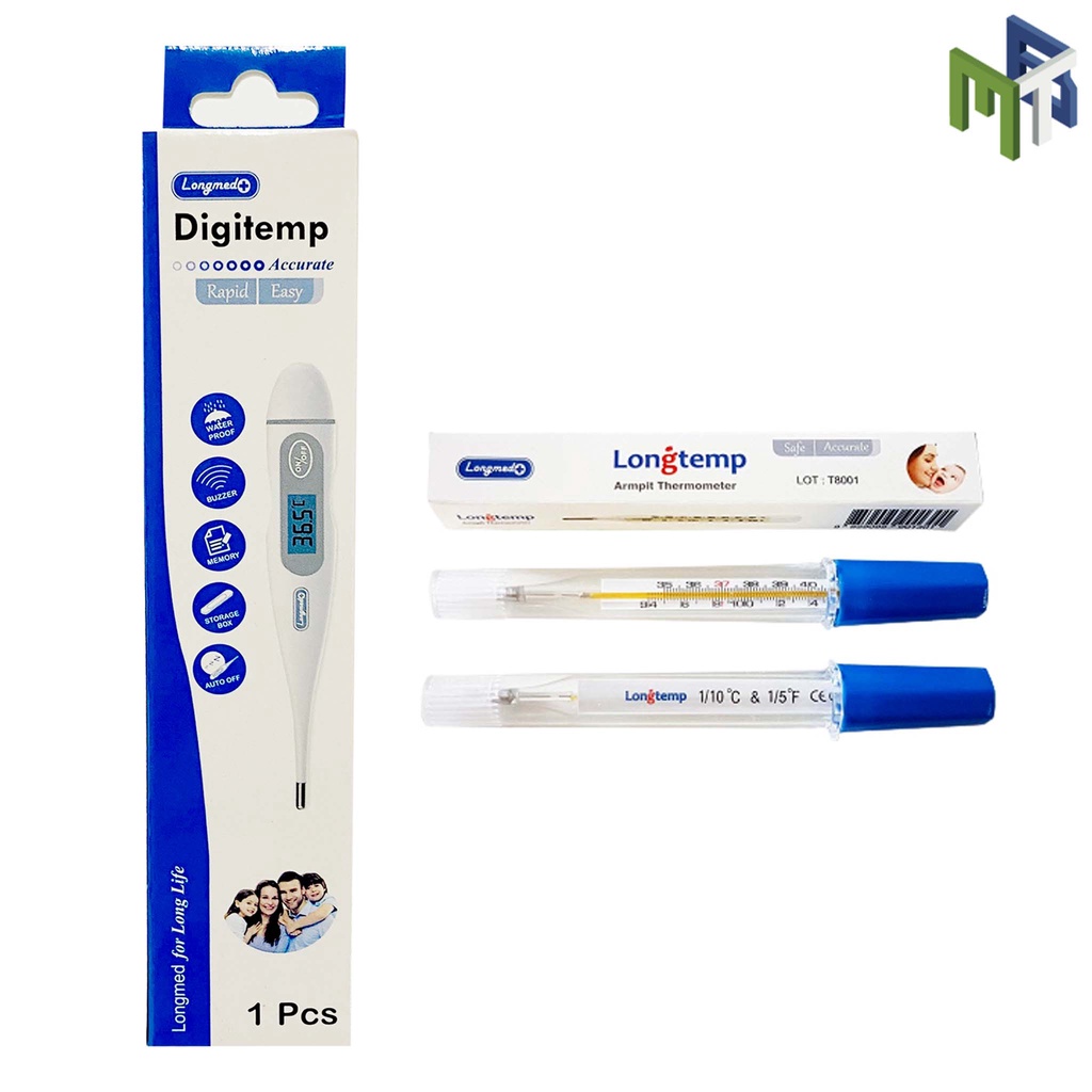 ปรอทวัดไข้ LONGTEMP THERMOMETER ดิจิตอล/ LONGTEMP THERMOMETER ปรอทแก้ว ...