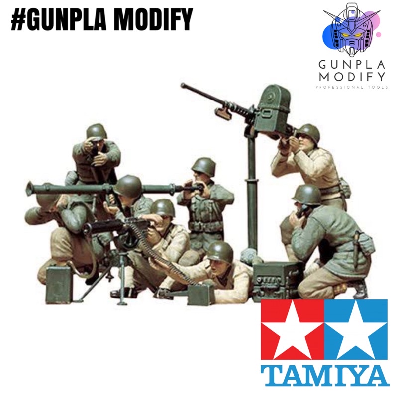 TAMIYA 35086 1/35 โมเดลประกอบ โมเดลทหาร U.S. Gun and Mortar Team ...