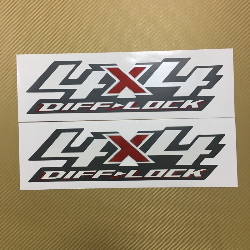 สติกเกอร์ 4x4 DIFF-LOCK ติดข้างท้ายกระบะ ISUZU D-MAX ออนิว ปี 2020 ราคา ...