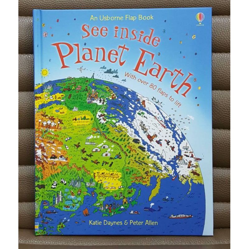 See inside Planet Earth เหมาะสำหรับ 6 ขวบ+ Board book กระดาษแข็งทุกหน้า with flaps | Shopee Thailand