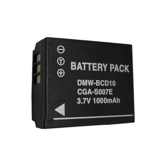 แบตกล้อง Camera Battery Panasonic CGA-S007 CGA-007E DMW-BCD10 (3.7V/1000mAh) Li-ion Battery รับ ...
