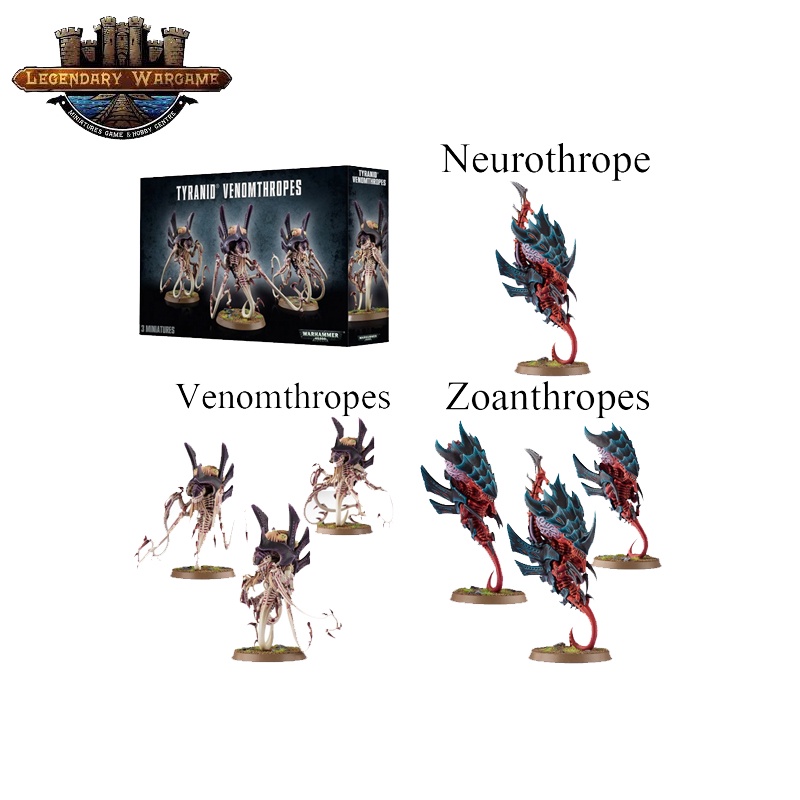 [200A พร้อมส่ง]WARHAMMER 40K: TYRANID VENOMTHROPES/ZONETHROPE ...
