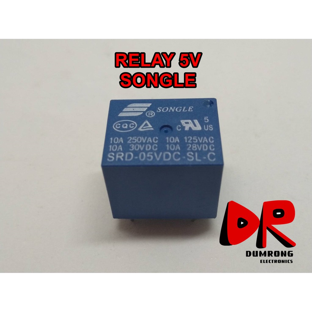 (5 ชิ้น) รีเลย์ Relay 5V SRD-05 SONGLE 5 ขา แท้ Original | Shopee Thailand