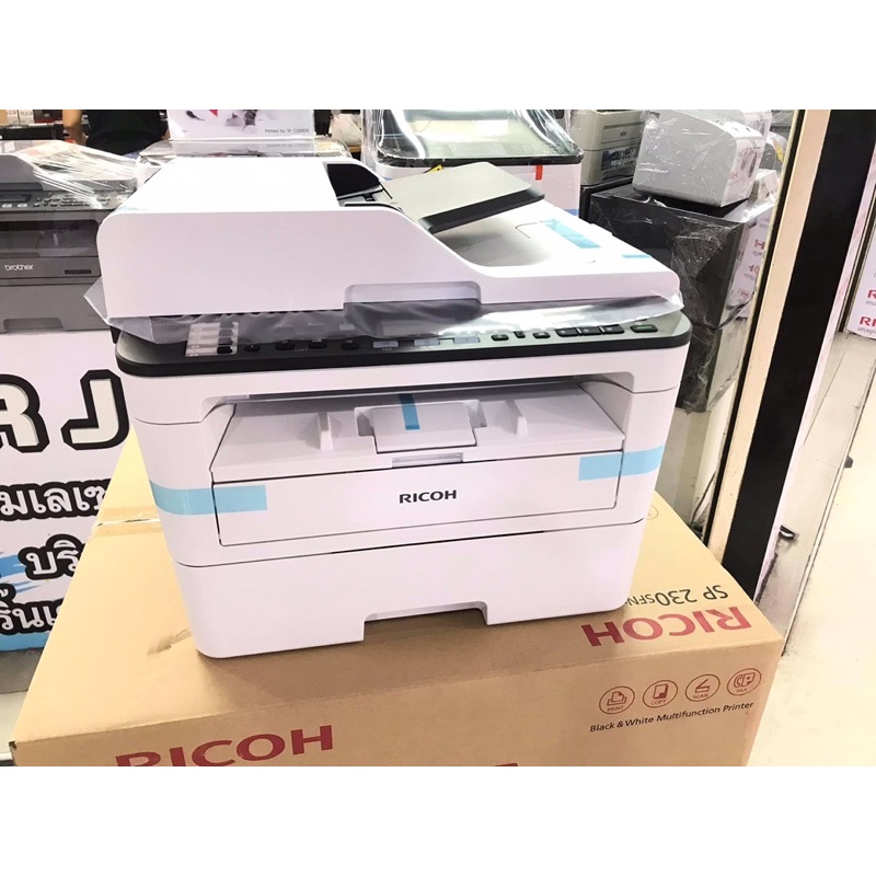 ปริ้นเตอร์ขาวดำมัลติฟังก์ชันเลเซอร์ RICOH SP-230 SFNw | Shopee Thailand