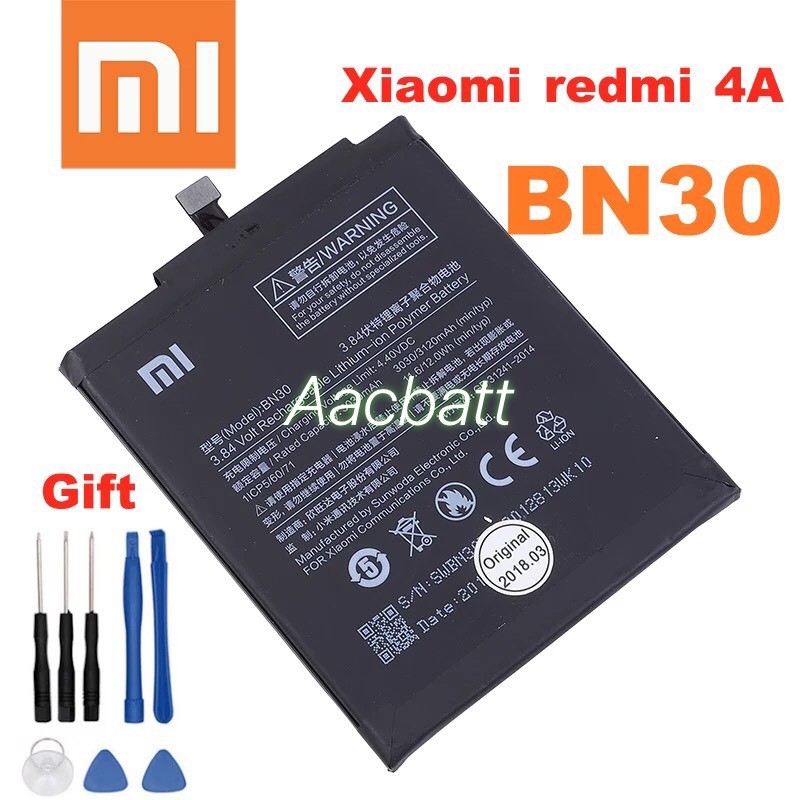 แบตเตอรี่ Xiaomi Redmi 4A BN30 3120mAh ส่งจาก กทม | Shopee Thailand