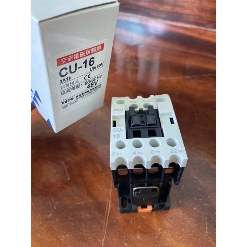 แมกเนติก TECO รุ่น CU-16 30A. 1NC คอยล์ 48 VAC สนใจถามได้ครับ 📲LINE @s ...
