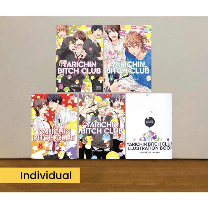 Yarichin Bitch Club [English Manga] (individual) Volume 1-4 (BL /Yaoi) + limited edition ...