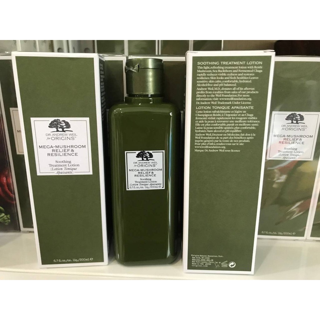 Origins Mega Mushroom Relief & Resilience Soothing Treatment Lotion 200ml. | Shopee Thailand