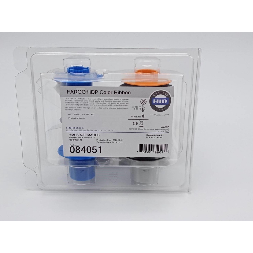 HID Fargo 084051 ผ้าหมึกสี YMCK Color Ribbon ของแท้ตลาดการ์ด | Shopee ...