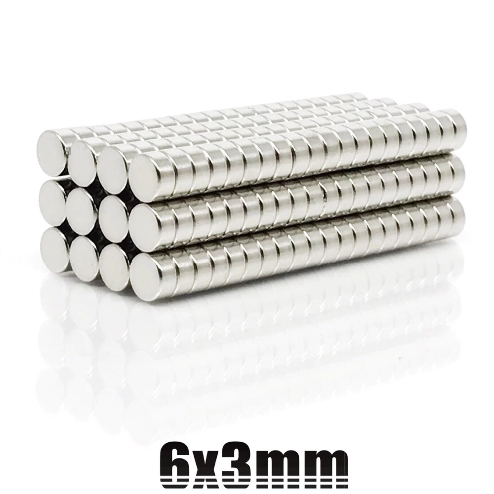 10ชิ้น แม่เหล็กแรงสูง 6x3มิล Magnet Neodymium 6x3mm แรงดูดสูง แม่เหล็ก ...