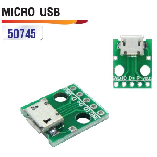 Micro USB Female adapter PCB 5 pin | Shopee Thailand