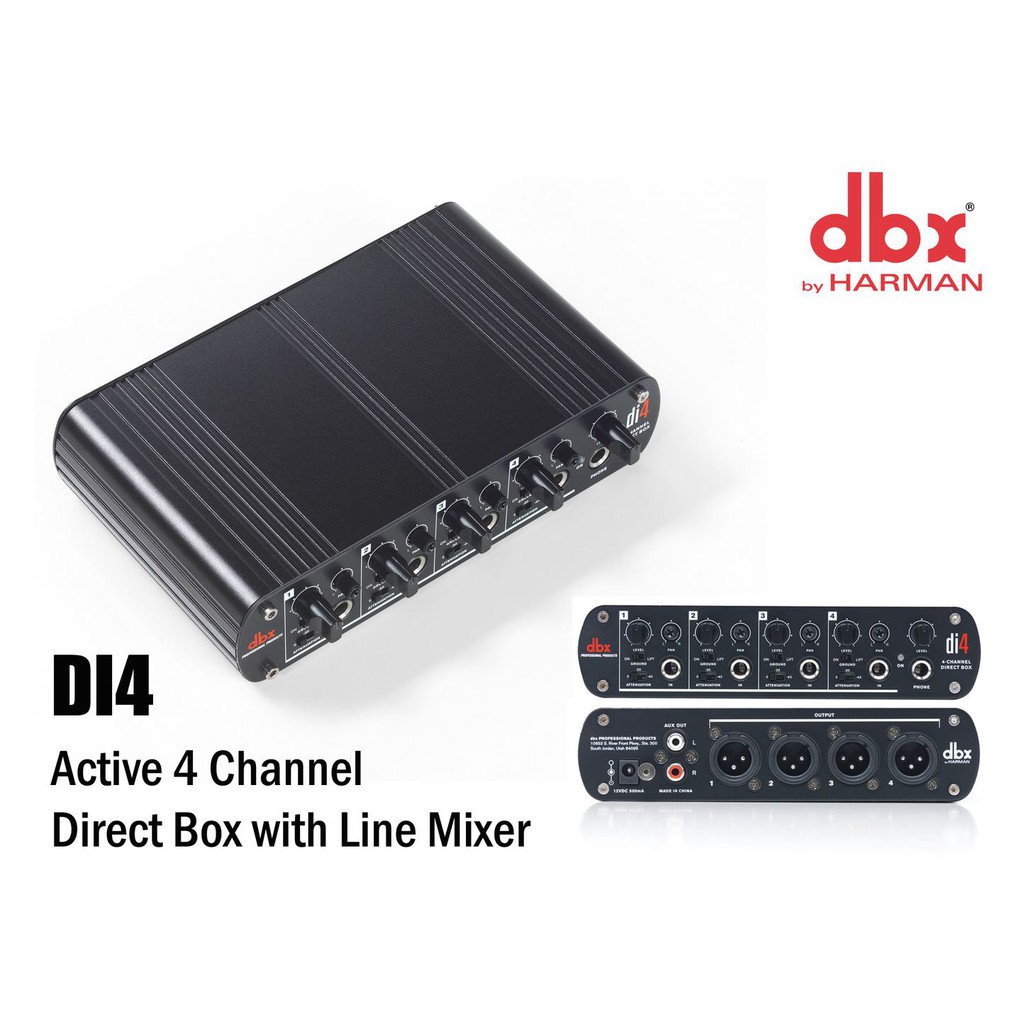 ไดเร็คบ็อก 4 แชนแนล Di Box dbx Di4 Active Direct Box | Shopee Thailand