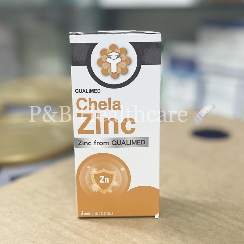 Chela Zinc 30tabs qualimed exp 12/25 | Shopee Thailand