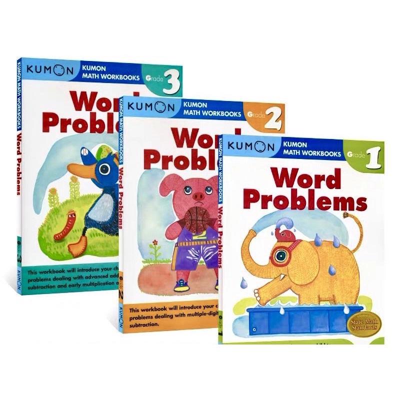 Kumon Reading/ Writing/Word Problems Workbooks G1-G3 Ages 6-9 | Shopee ...