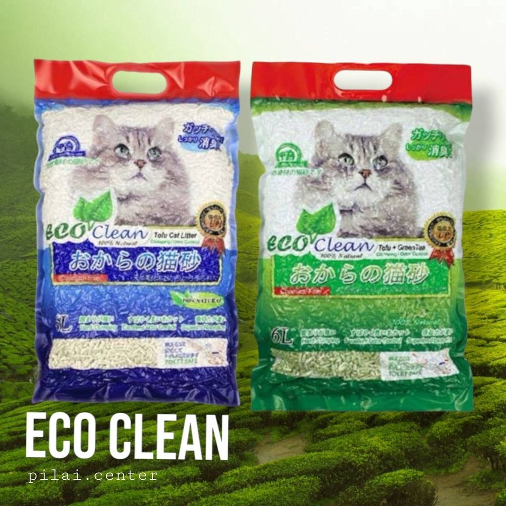 ทรายแมว ECO Clean-อีโค่คลีน 7ลิตร ทรายแมวธรรมชาติ ทรายเต้าหู้ | Shopee Thailand