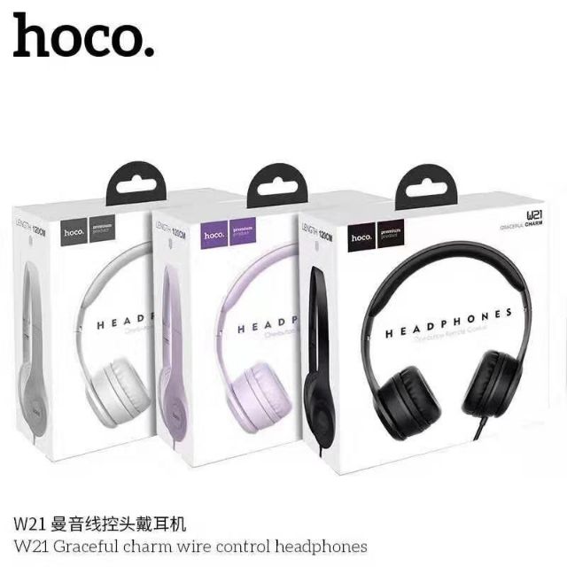 หูฟัง Hoco W21 W24 ของแท้ 100% หูฟังครอบหูพร้อมไมค์ เสียงดี | Shopee ...