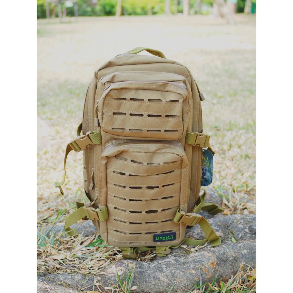 Bogie1 เป้ กระเป๋าเดินทาง สำหรับทหาร เดินป่า รุ่น 3P Pro ซิปกันน้ำ สี ดำ ทราย เขียว มัลติแคม ...