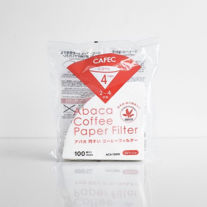 กระดาษกรอง Cafec Abaca Paper Filter (4Cups) | Shopee Thailand
