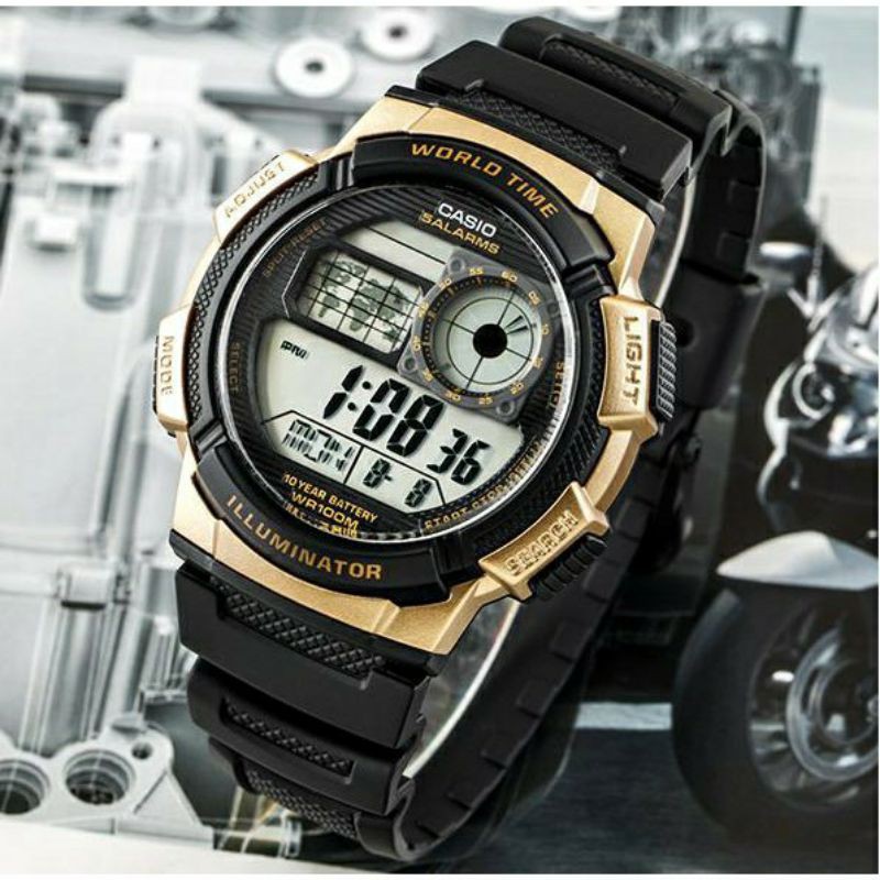 Casio รุ่น AE-1000W-1A3 นาฬิกาข้อมือผู้ชาย สายเรซิ่น - มั่นใจ ของแท้ ...