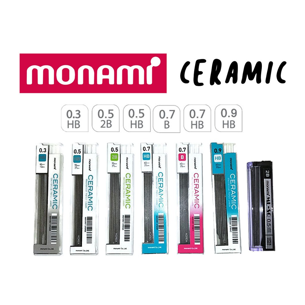 Monami ไส้ดินสอ รุ่น เซรามิก Ceramic ไส้ ดินสอ โมนามิ | Shopee Thailand