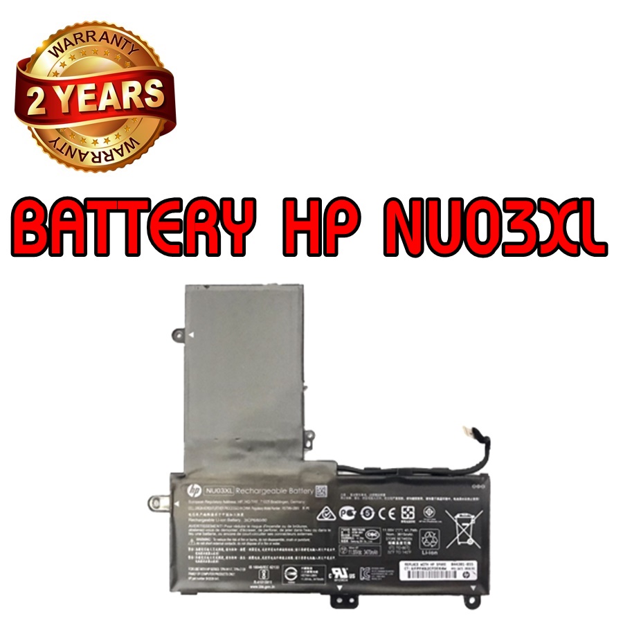 รับประกัน 2 ปี BATTERY HP NU03XL แบตเตอรี่ เอชพี HSTNN-UB6V 11-U000 ...