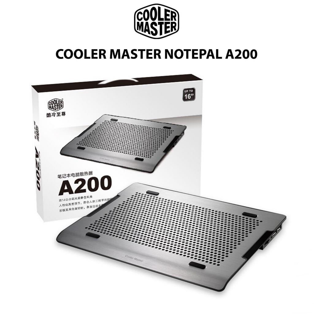 Cooler Master NotePal A200 - Ultra Slim Laptop Cooling Pad with Dual 140 mm Fans and Aluminum ...