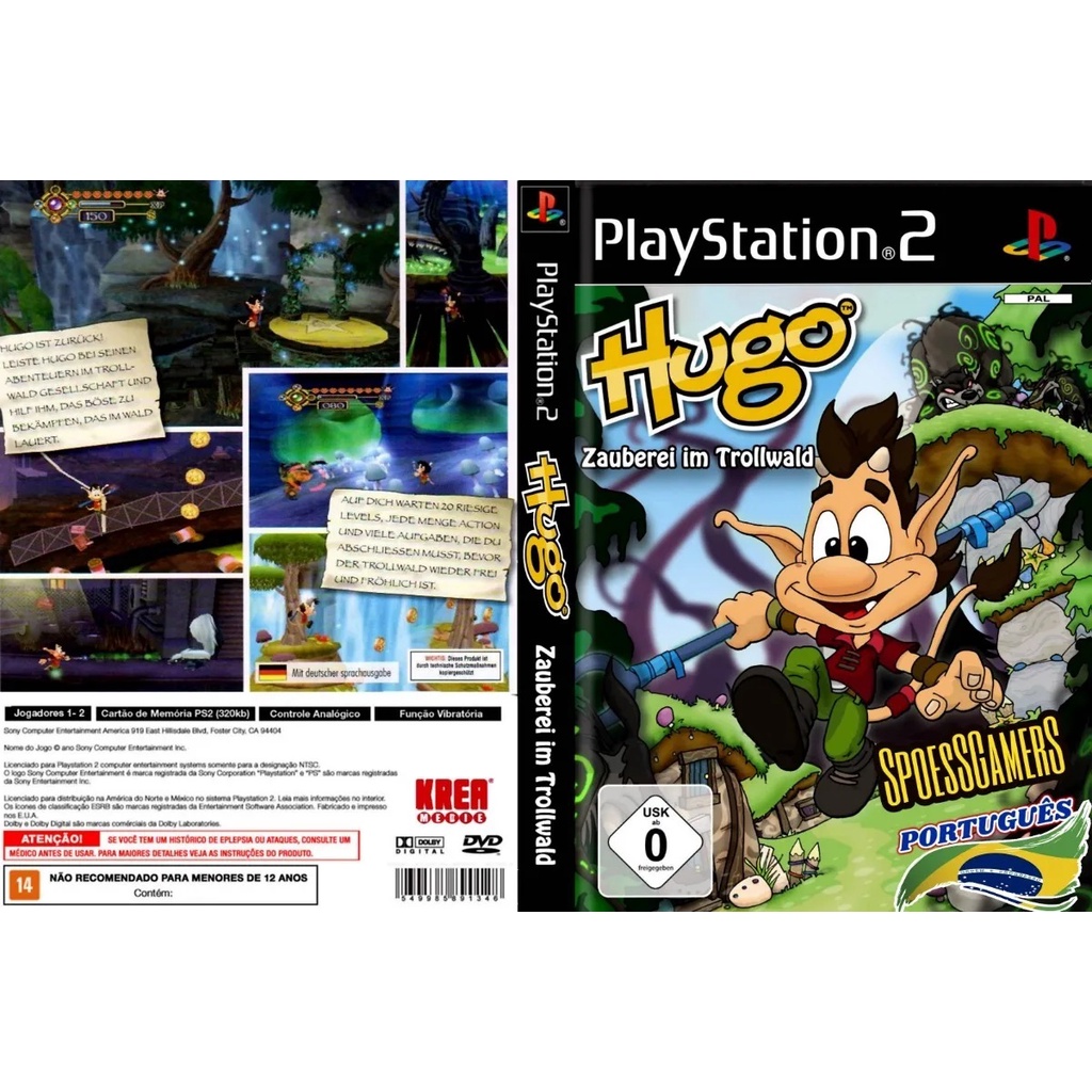 แผ่นเกมส์ PS2 Hugo Magic in the Trollwoods คุณภาพ ส่งไว (DVD) | Shopee ...