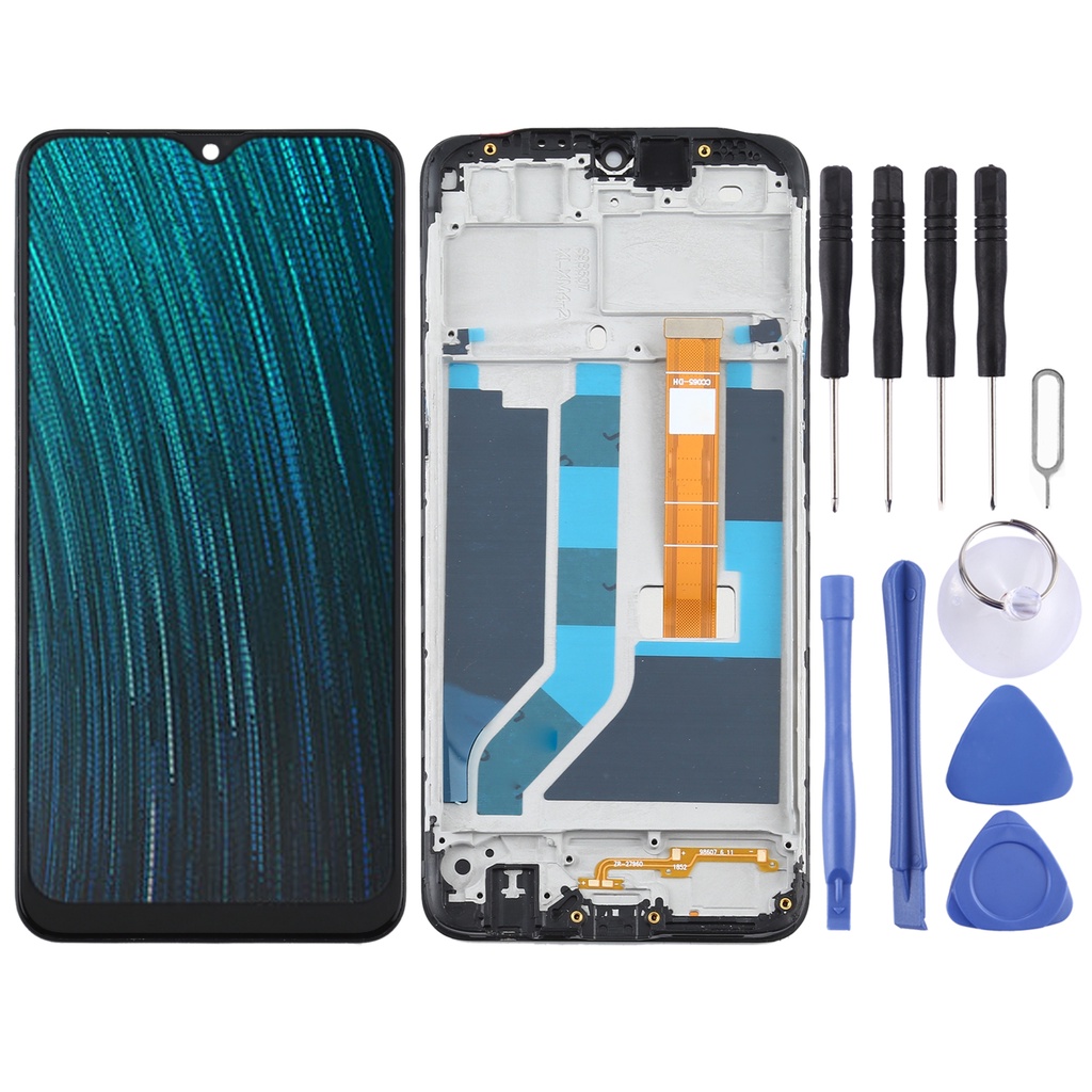 อะไหล่หน้าจอ LCD TFT พร้อมกรอบ สําหรับ OPPO A5S CPH1909 CPH1920 CPH1912 ...