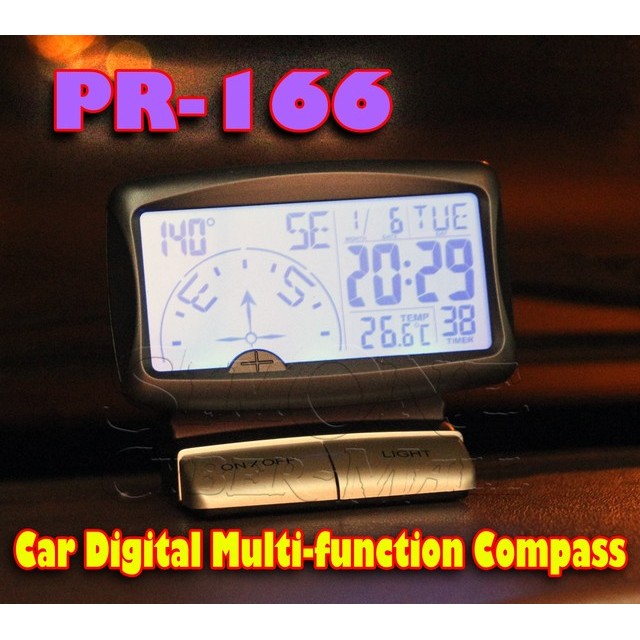 PR-166 Car Multi-function Digital Compass | Shopee Thailand