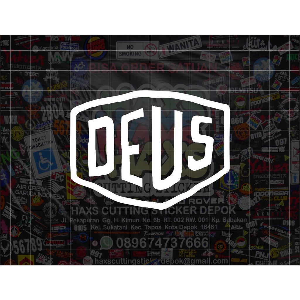 สติ๊กเกอร์ตัด Deus Ex Machina Logo ขนาด 8 Cm สีขาว | Shopee Thailand