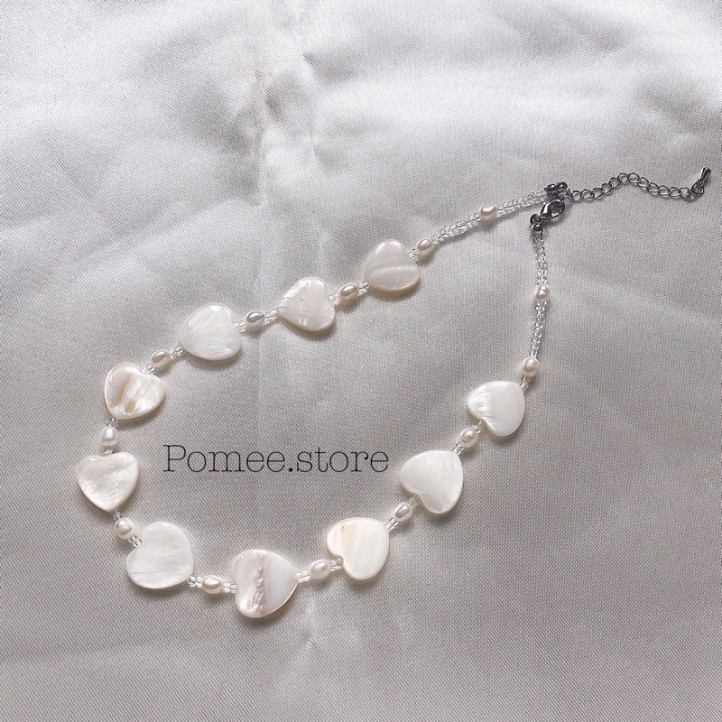 pomee.store สร้อยคอหัวใจ ทะเล | Shopee Thailand