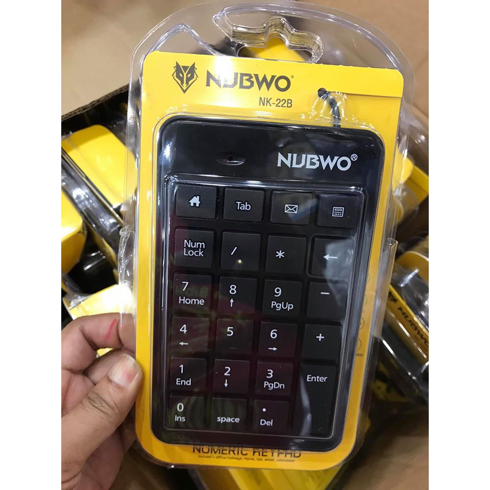 ส่งจากไทย แป้นพิมพ์ตัวเลข คีย์บอร์ดตัวเลข NUBWO NK-228 NUMERIC KEYPAD ...
