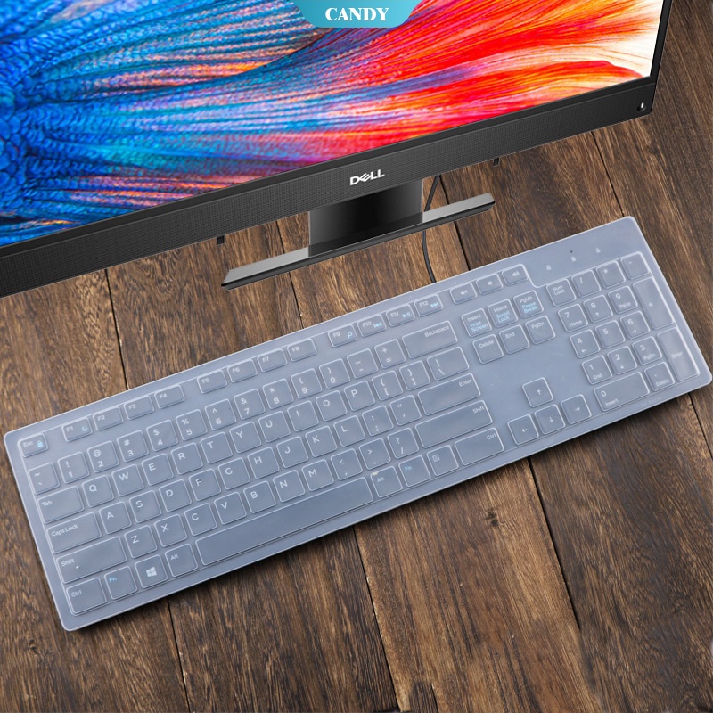 คุณภาพสูงซิลิโคนแป้นพิมพ์ปกคลุมผิวสำหรับ Dell Inspiron Aio Kb216 Kb216P ...