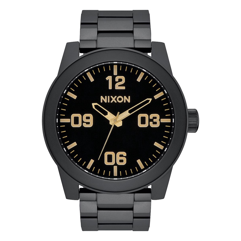 Nixon Corporal SS รุ่น NXA3461041-00 นาฬิกาข้อมือผู้ชาย สายสแตนเลส สีดำ ...