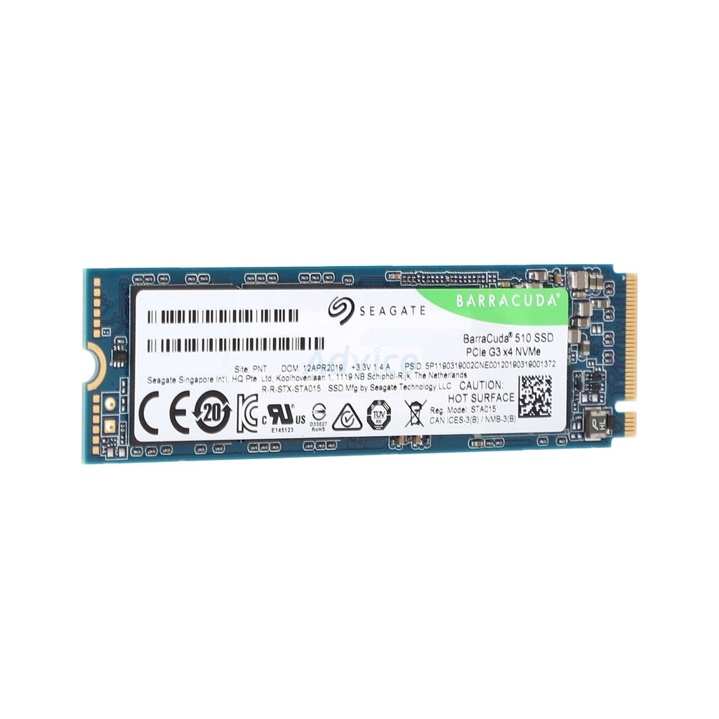 Seagate SSD M.2 Barracuda 510 256GB / NVMe /PCIe | Shopee Thailand