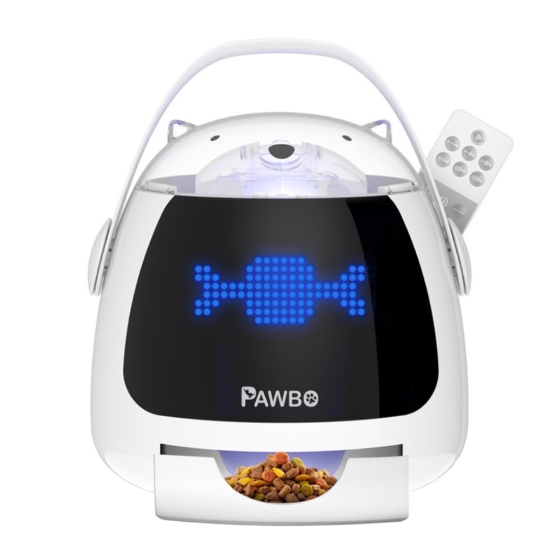 PAWBO MUNCH เครื่องให้อาหารอัตโนมัติสุดล้ำ มีหน้าจอ LED และเสียงดนตรี | Shopee Thailand