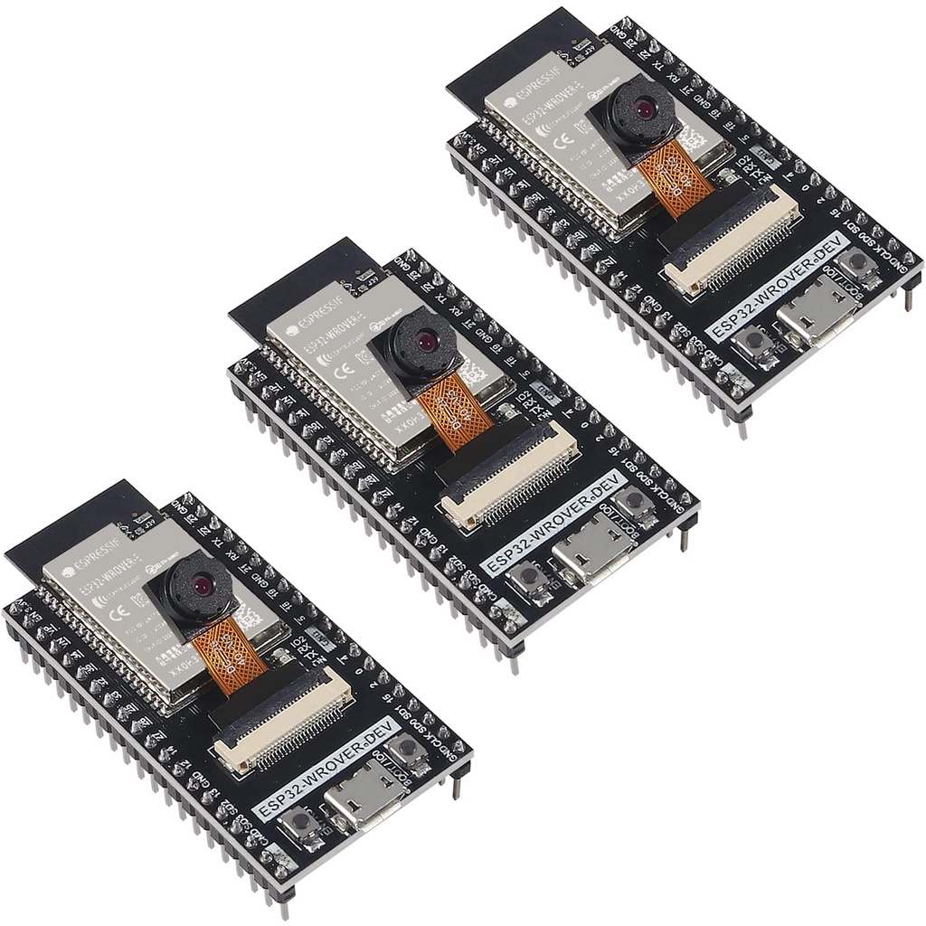 3pcs Esp32 Esp32 Wrover Board With Camera Wifi Bluetooth Development Board Compatible With