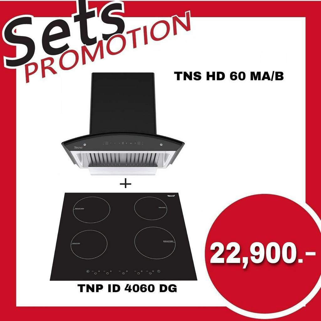 TECNOPLUS ชุด SET เครื่องดูดควันและเตาแม่เหล็กไฟฟ้า รุ่น TNS HD 60 MA/B+TNP ID 4060 DG | Shopee ...