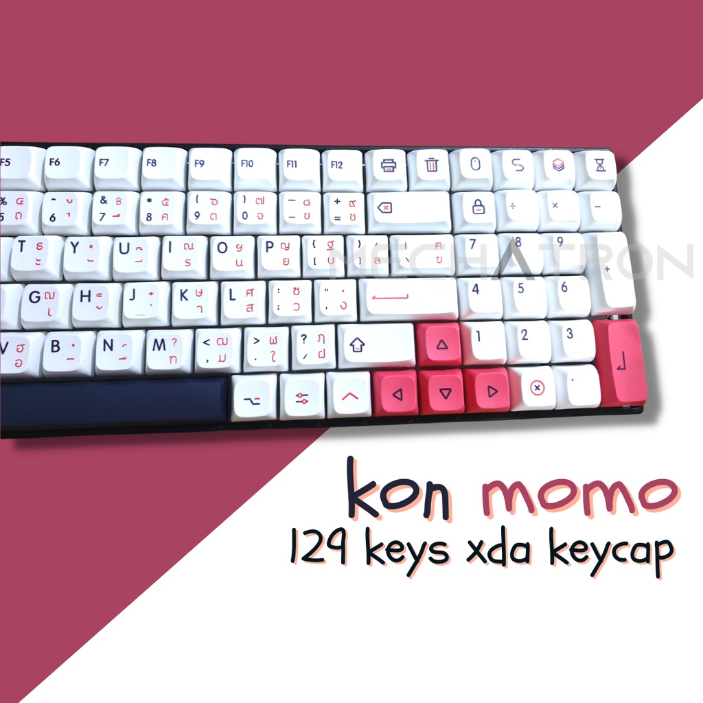 [Thai Keycaps] Kon Momo XDA Thai Keycap Set ปุ่มคีย์แคปภาษาไทย PBT Dye ...