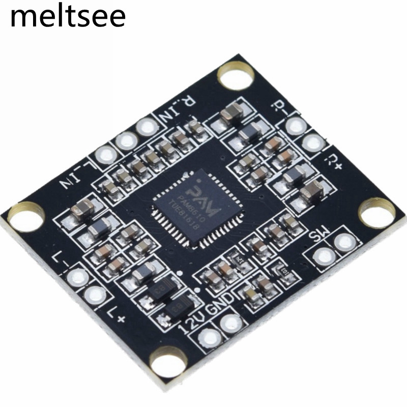 pam 8610 บอร์ดขยายเสียงดิจิตอล 2x15 w dual channel stereo mini class d ...