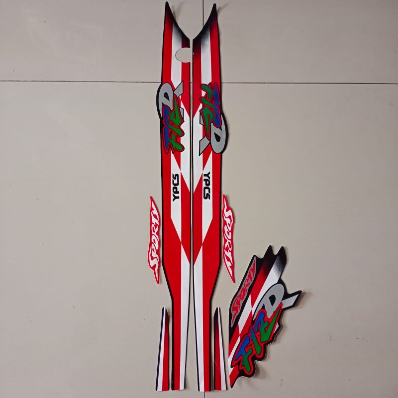 MERAH Striping yamaha fizr fiz r 1995 1996 sporty red รายการของตัวถัง ...