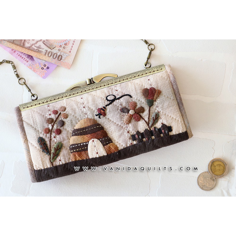 ชุดคิท ทำกระเป๋าสตางค์ใบยาว Beehive Wallet Kit Set (รหัส K 0106 ...