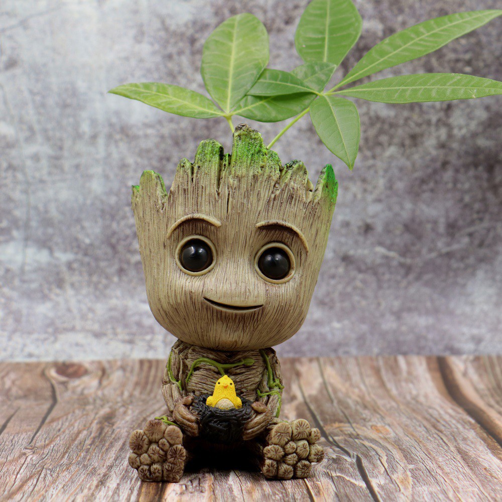 Baby Groot Flower Pot Planter Succulent Bird Nest Guardians Of The ...