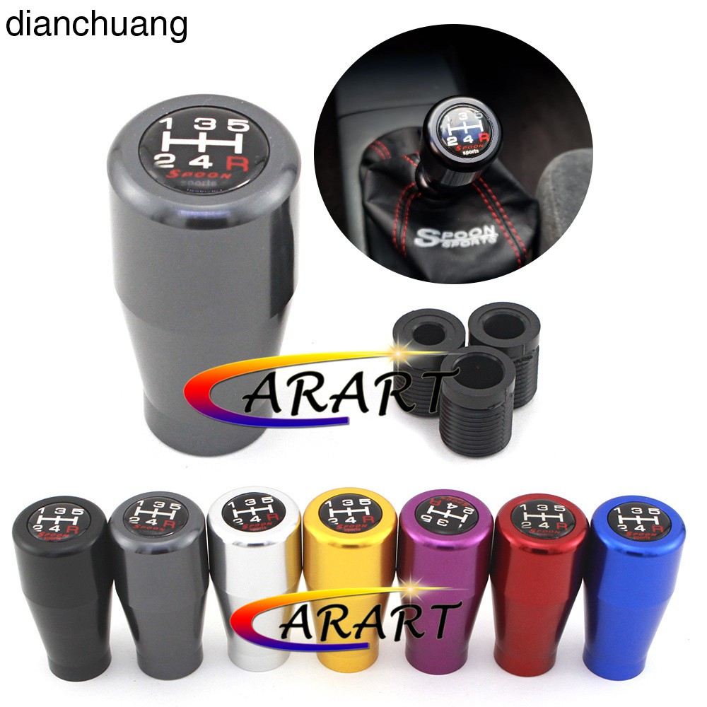 Spoon Sport Universal Manual 5 Speed Aluminium Shift Knob Shifter Gear ...