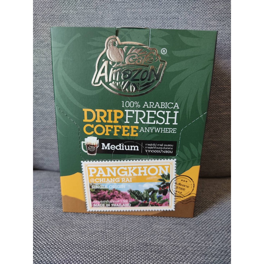 [ลด!! EXP 12/2023] Café Amazon Drip Fresh Coffee 100% Arabica กาแฟดริป ...