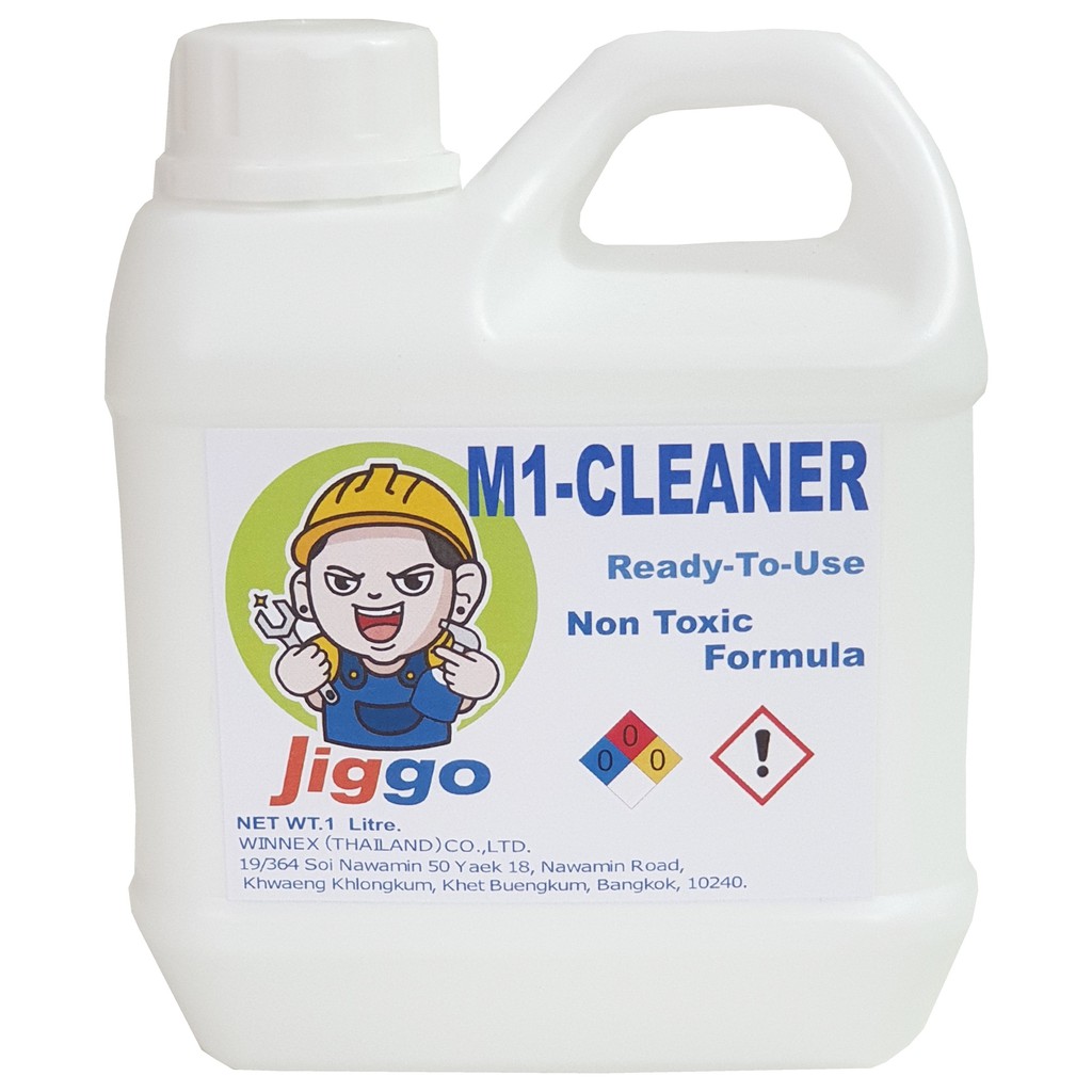 Jiggo M1 Cleaner (1 Liter) น้ำยาล้างน้ำมัน จาระบี สำหรับ เครื่องจักร ...