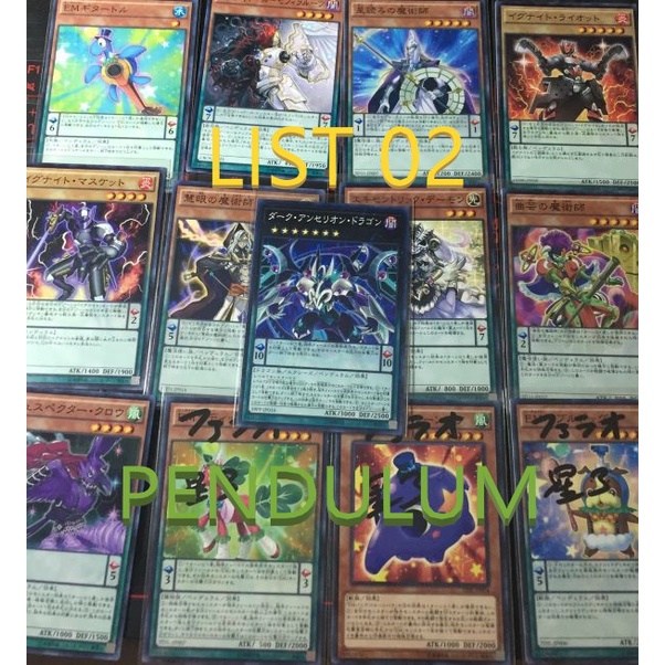 YUGIOH [LIST 02] KONAMI JAPAN TYPE PENDULUM SINGLE CARD [เพนดูลั่ม การ์ด] | Shopee Thailand