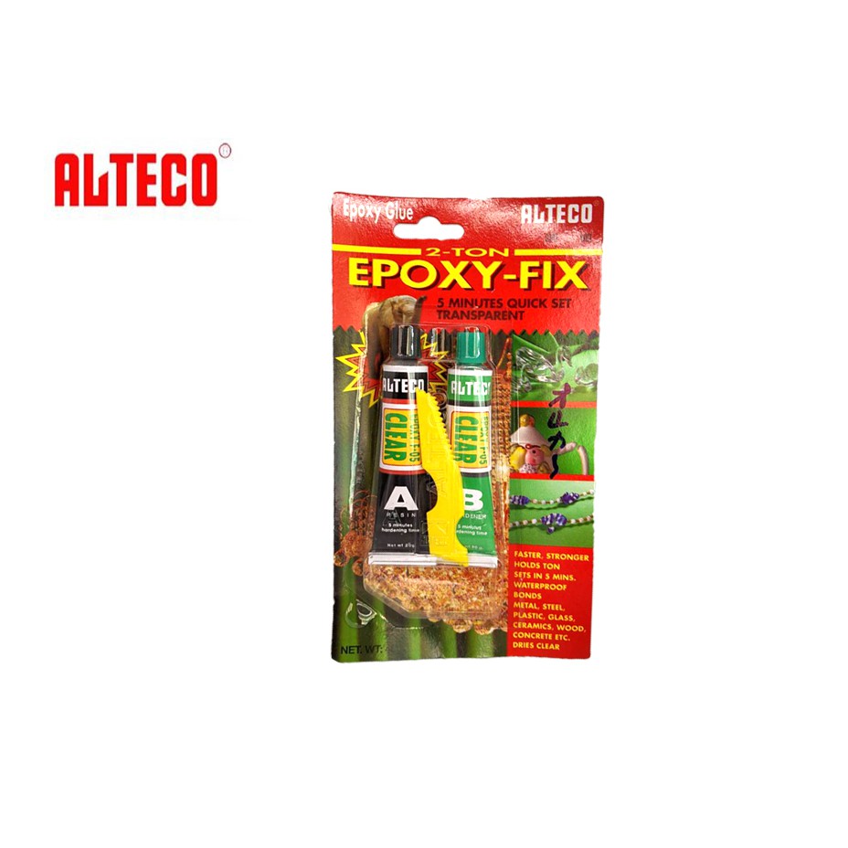 ALTECO Epoxy Fix A+B Epoxy Glue กาวอพ็อกซี่ กาวอีพ็อกซี่ 2 ตัน สีใส ...