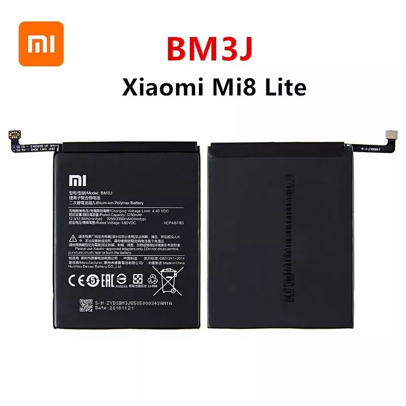 Xiao Mi BM3J 3350MAh แบตเตอรี่สำหรับ Xiaomi 8 Lite MI8 Lite BM3J ...